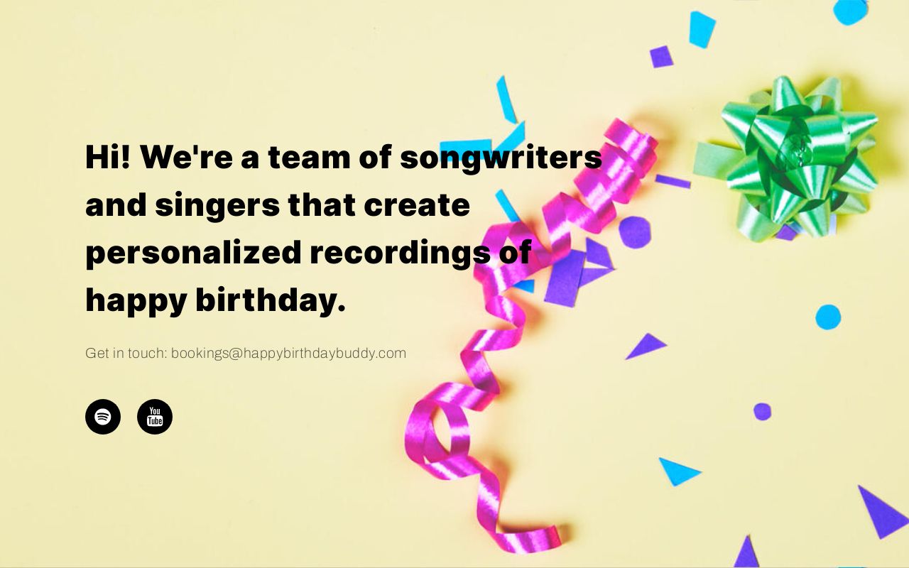 Happy Birthday Buddy